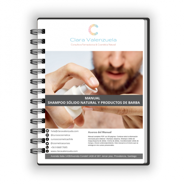 Manual De Cosmetica Natural Masculina En Pdf De Clara Valenzuela